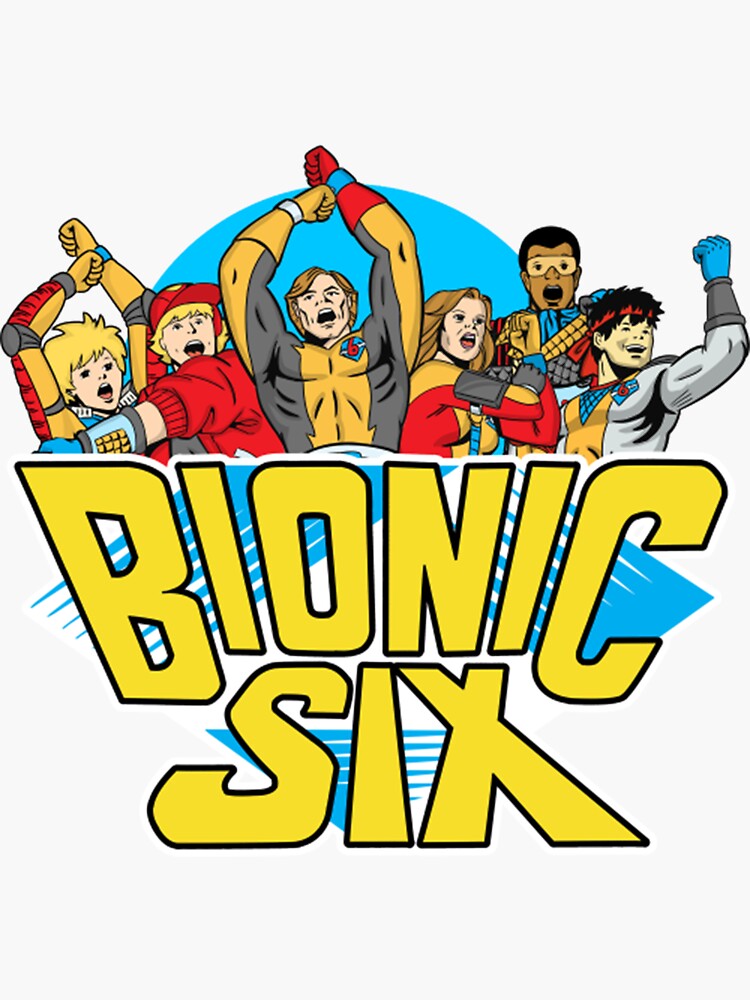 "Bionic Six logo " Sticker for Sale by Richhaeya24 | Redbubble