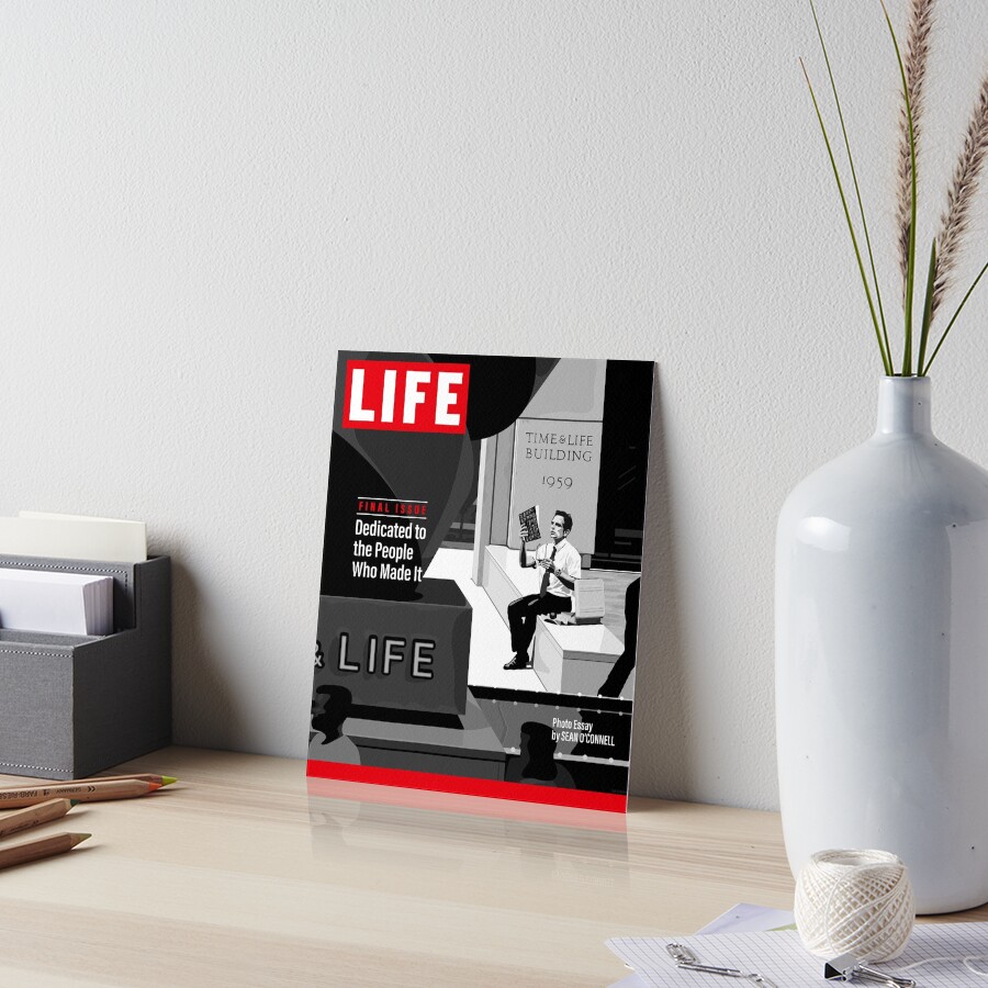 "Life Magazine Last Cover" Art Board Print for Sale by Tophsell | Redbubble