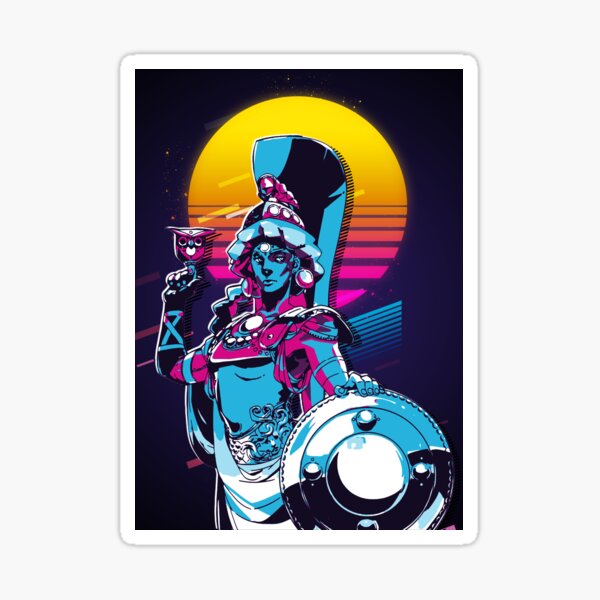 "Athena - Hades (80s Retro)" Sticker for Sale by MnA-Designs | Redbubble
