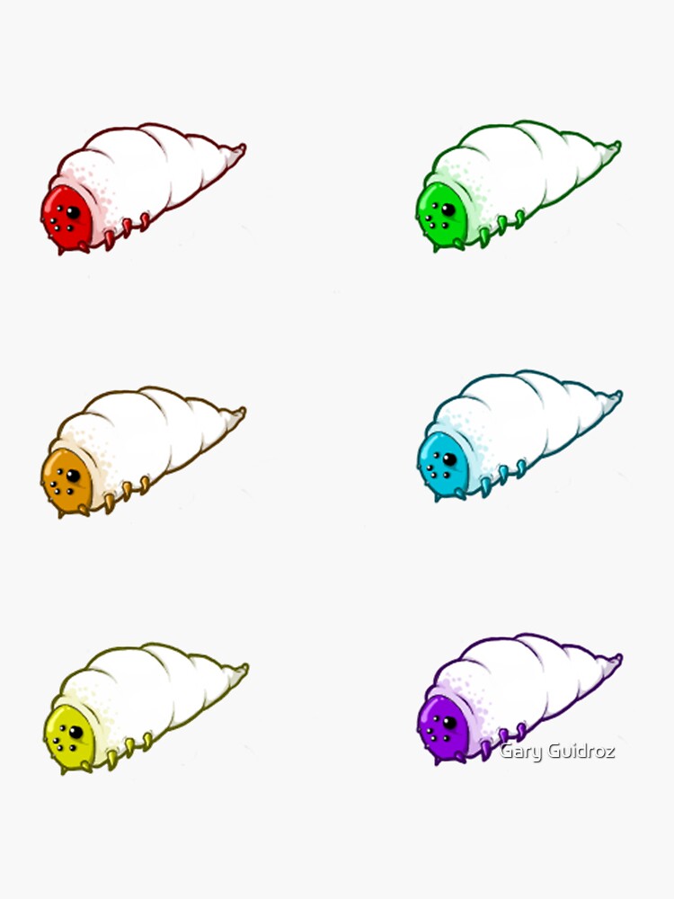 "Rainbow Maggots" Sticker for Sale by gggraphics | Redbubble