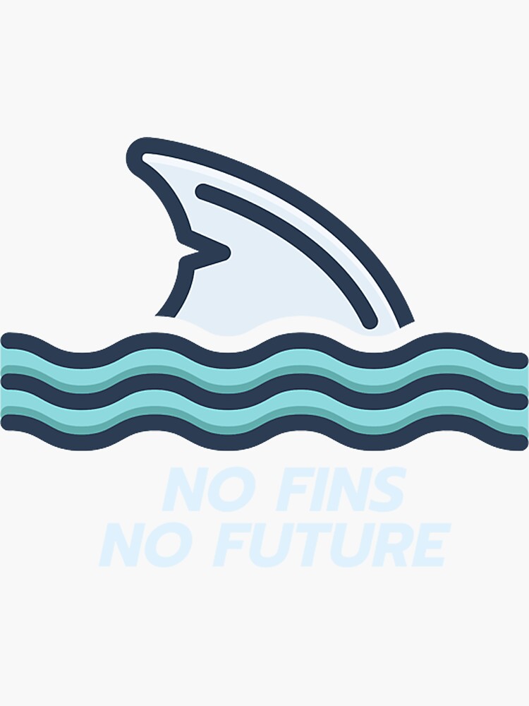 "no fins no future tam" Sticker for Sale by culetter67 | Redbubble