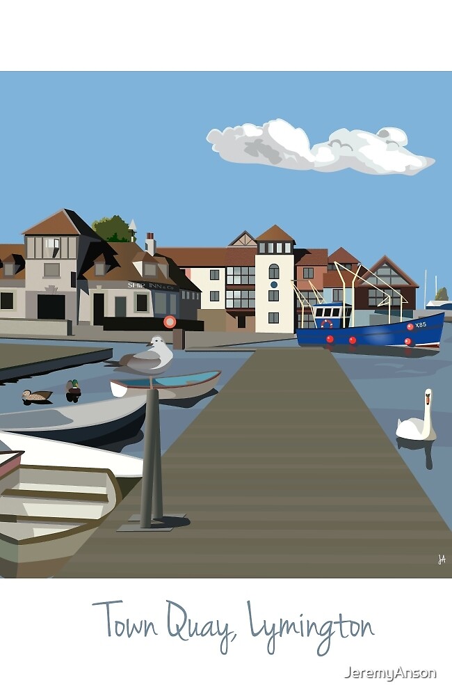 "Town Quay, Lymington, England" by JeremyAnson | Redbubble