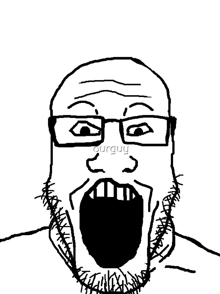 "Soyjack" Sticker by ourguy | Redbubble