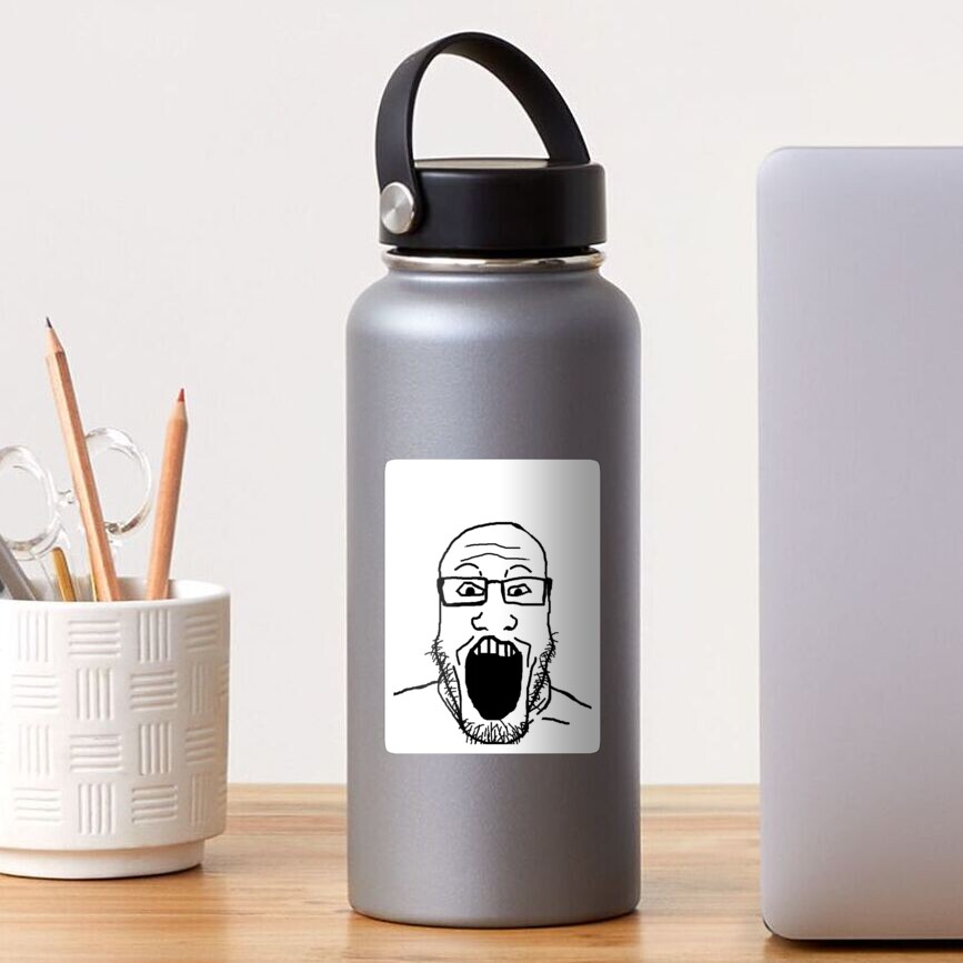 "Soyjack" Sticker by ourguy | Redbubble