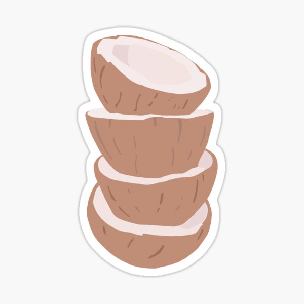 "Coconut" Sticker for Sale by Tropicalflower | Redbubble