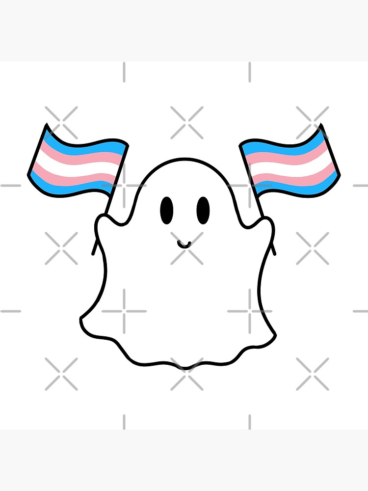 "Ghost transgender pride flag " Poster for Sale by DoesArtAndStuff ...