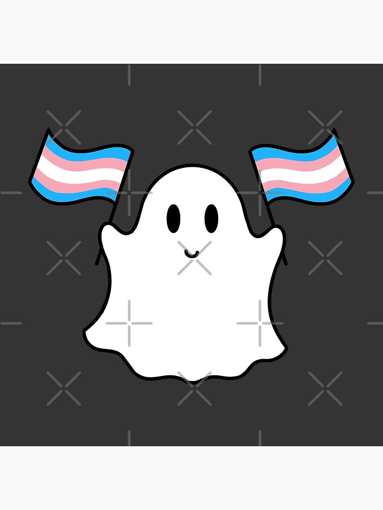 "Ghost transgender pride flag " Poster for Sale by DoesArtAndStuff ...