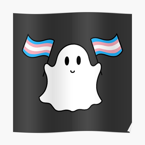 "Ghost transgender pride flag " Poster for Sale by DoesArtAndStuff ...