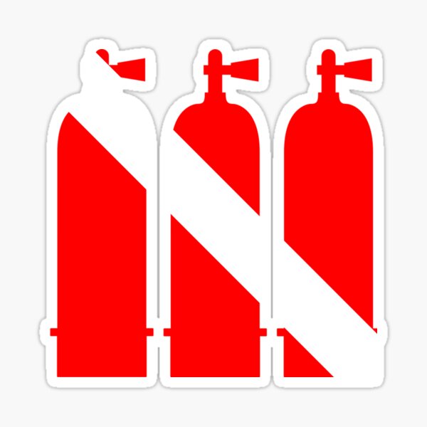"SCUBA Tanks" Sticker for Sale by StormysSeas | Redbubble