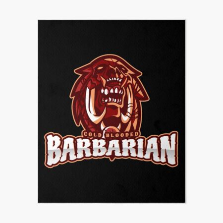"Cold Blooded Barbarian " Art Board Print by PrintCraftEtsy | Redbubble