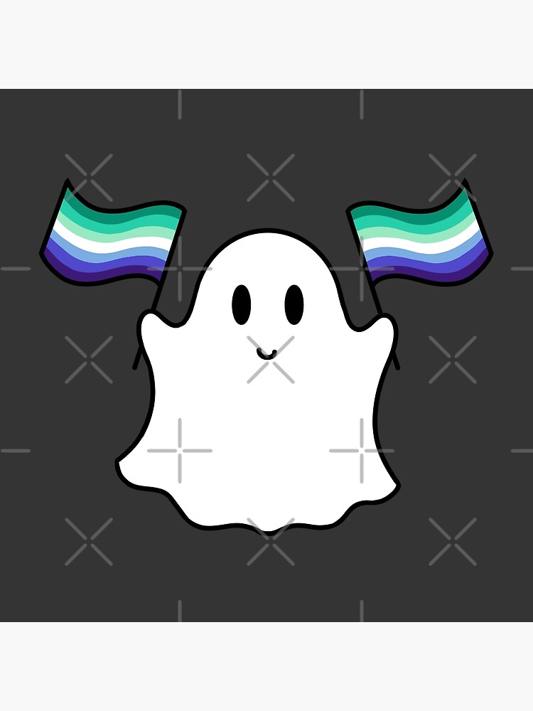 "Ghost gay pride flag " Poster by DoesArtAndStuff | Redbubble