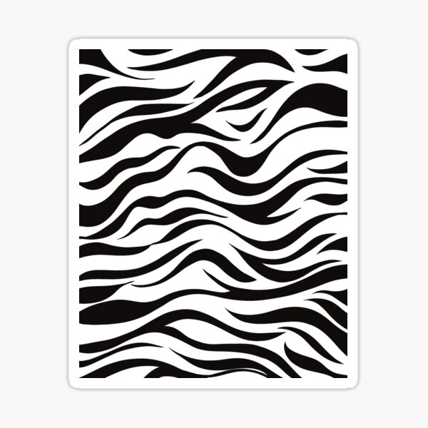 "Zebra print" Sticker for Sale by Holailustra | Redbubble
