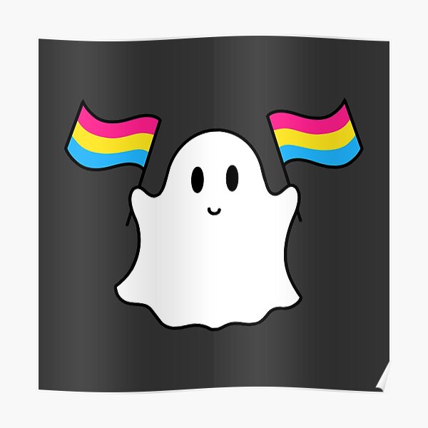 "Ghost pansexual pride flag " Poster for Sale by DoesArtAndStuff ...
