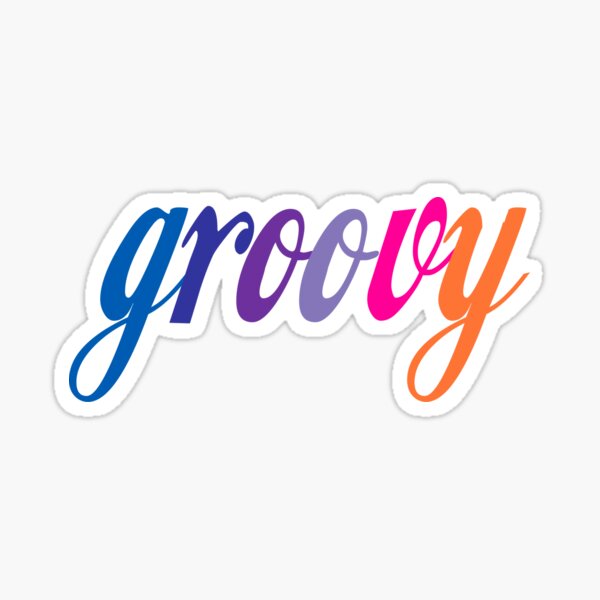 "Groovy " Sticker by raineOn | Redbubble