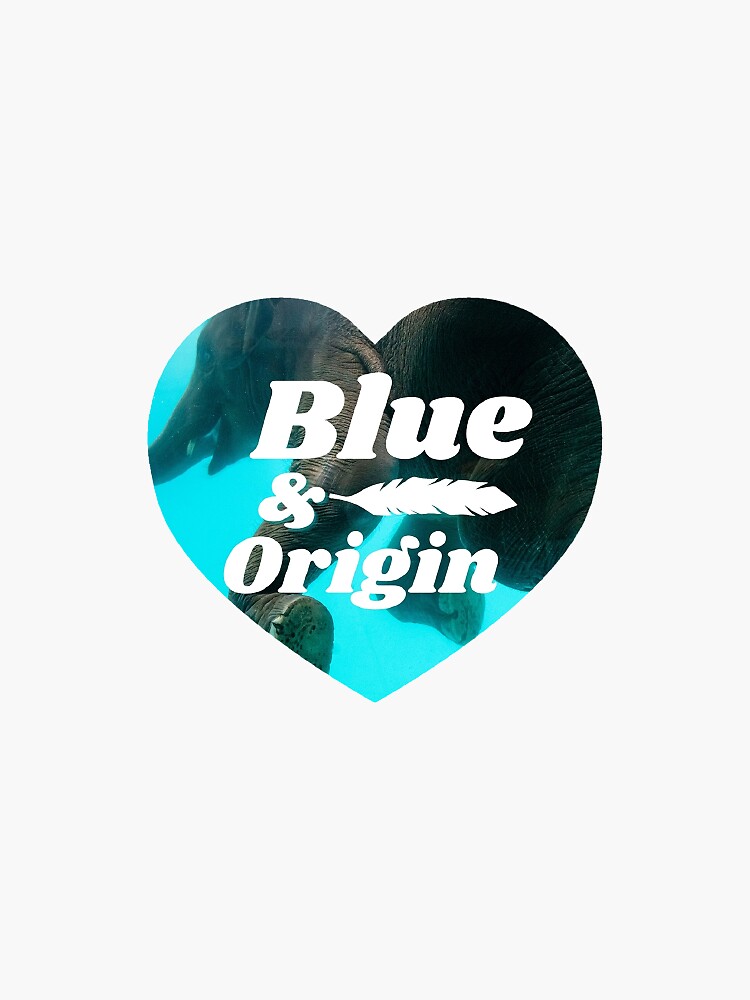 "Blue Origin" Sticker for Sale by MohammedMino | Redbubble