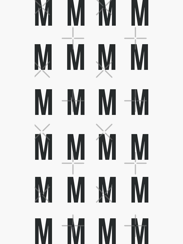 "M Size Label Sticker Pack" Sticker for Sale by Binsagar | Redbubble