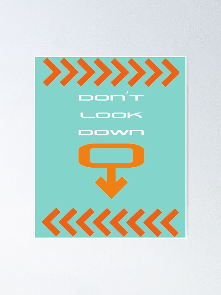 "Oblivion Alton Towers Dont Look Down " Poster by Earl-DSNCA | Redbubble