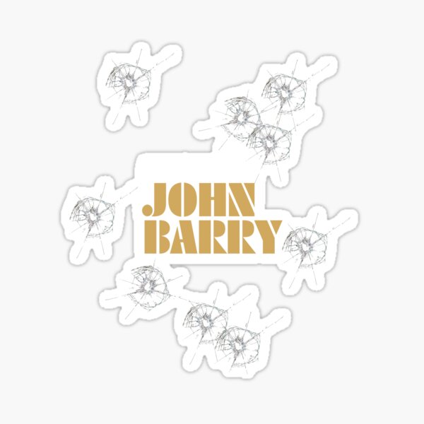 "John barry" Sticker for Sale by BeyondTheCrue | Redbubble