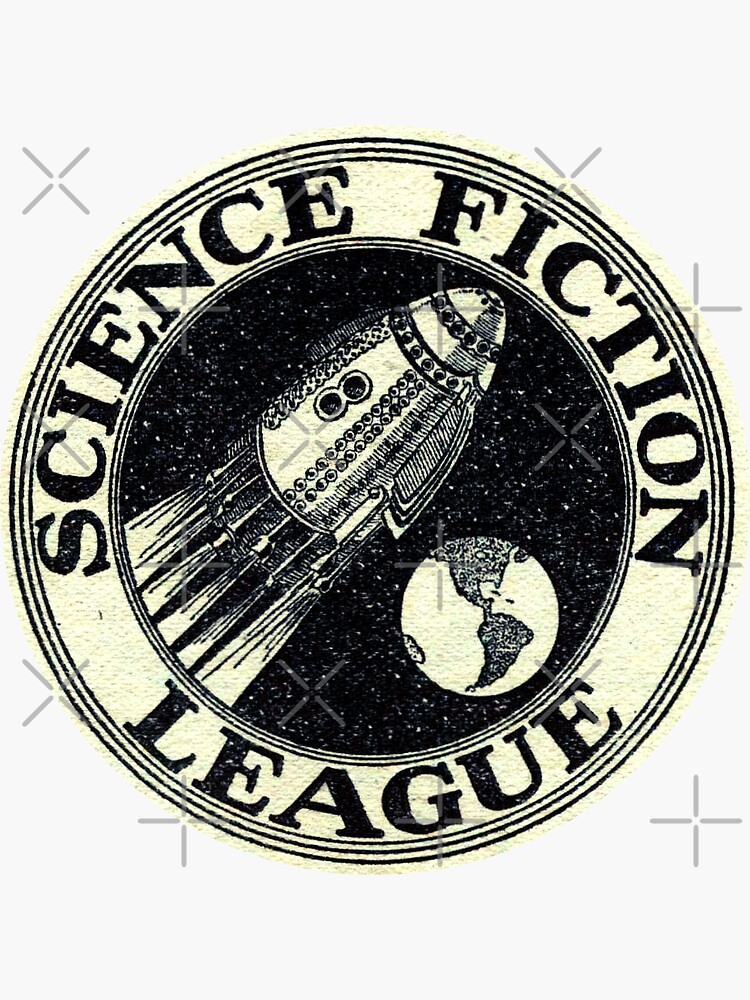 "Science Fiction League Logo - Science Fiction" Sticker for Sale by ...