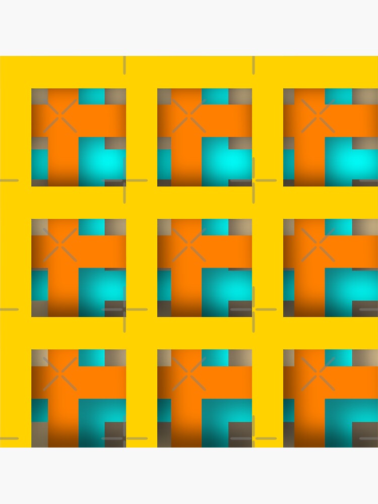 "square windows pattern 2" Sticker by msee35 | Redbubble