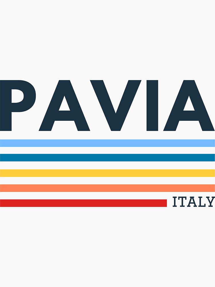 "Pavia Italy" Sticker by europelines | Redbubble