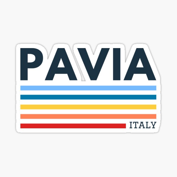 "Pavia Italy" Sticker by europelines | Redbubble
