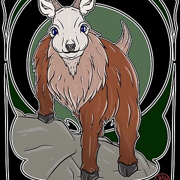 "Dahu - French folklore" Poster by Ukiyograph | Redbubble