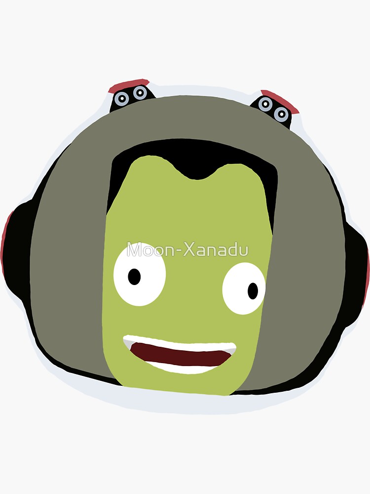 "Jeb - Kerbal Space Program" Sticker for Sale by Moon-Xanadu | Redbubble
