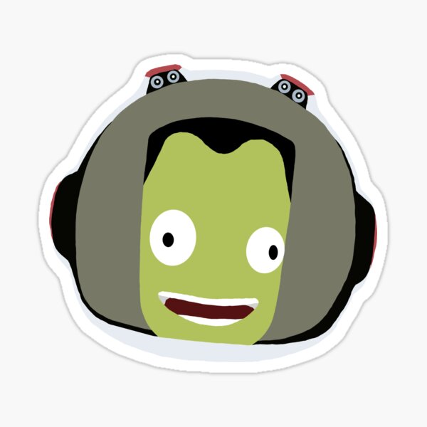 "Jeb - Kerbal Space Program" Sticker for Sale by Moon-Xanadu | Redbubble
