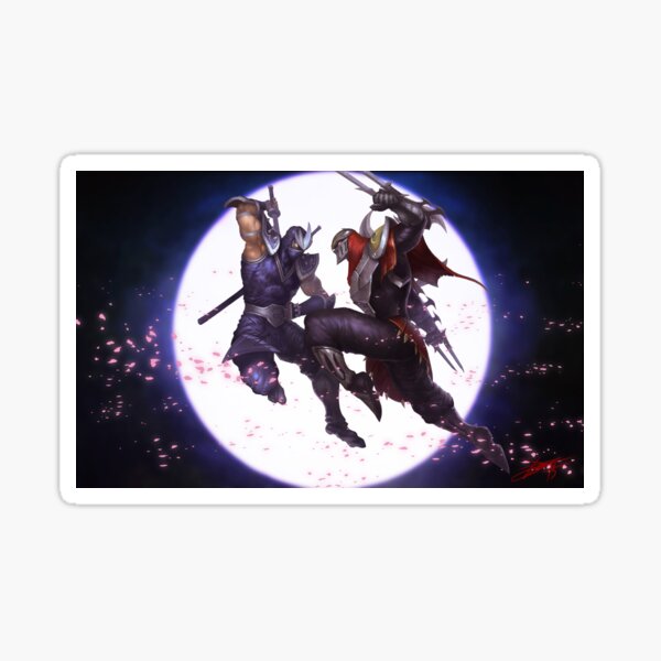 "Zed vs Shen" Sticker for Sale by FishingDiamond | Redbubble