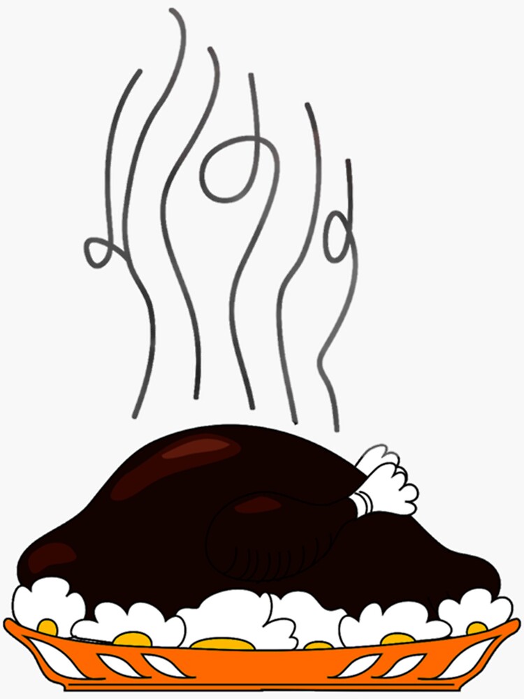 "Overcooked Chicken " Sticker for Sale by FroxDesignz | Redbubble