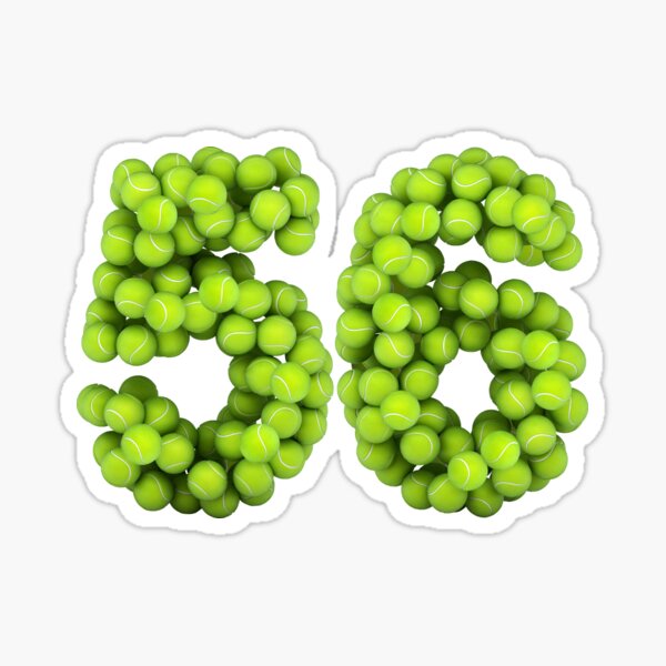 "Tennis Player Number 56 - Tennis Sports fifty-six Game Set Match 56 ...