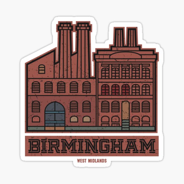 "Birmingham, West Midlands" Sticker for Sale by studio838 | Redbubble