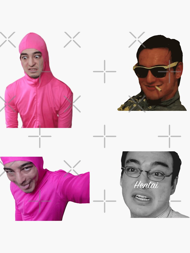 "Pink guy - filthy frank pack|| joji" Sticker by dpesart | Redbubble