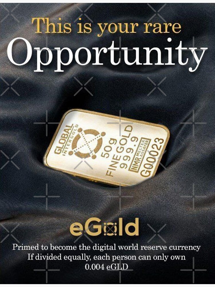 "Egold - Rare opportunity" Sticker for Sale by guaka-molly | Redbubble