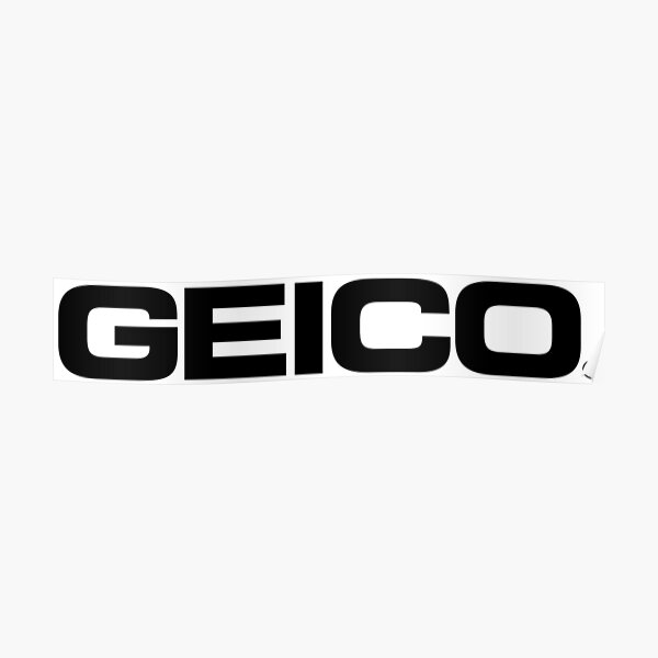 "Geico Insurance Essential logo " Poster for Sale by Luck-1997 | Redbubble