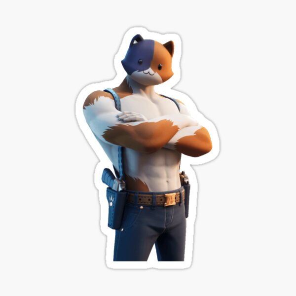 "meowscles " Sticker for Sale by GoldenRoseTees | Redbubble