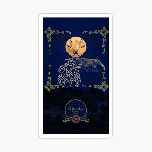 "Golden wolf" Sticker for Sale by Sawsen-beauty | Redbubble