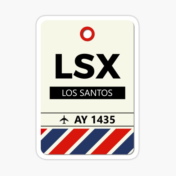 "Los Santos Airport" Sticker by MerchSuperb | Redbubble