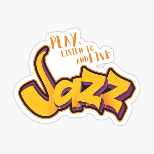 "Jazz" Sticker by MarioSPUeno | Redbubble