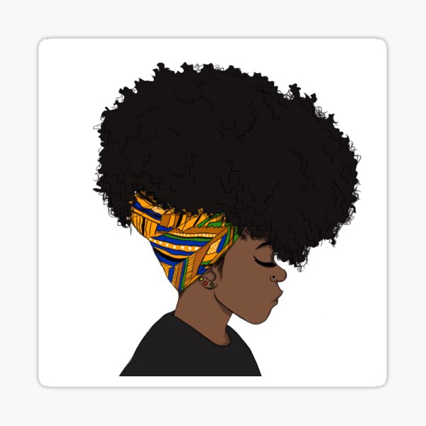 Afro Stickers | Redbubble