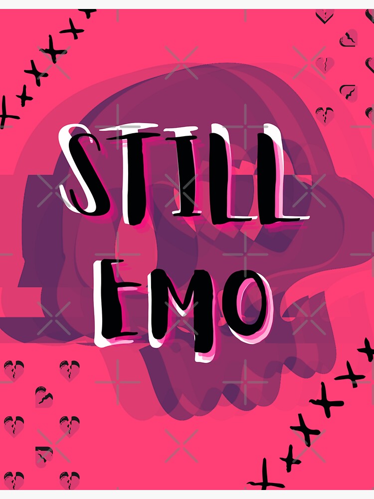 "STILL EMO" Sticker for Sale by RyaAesthetics | Redbubble