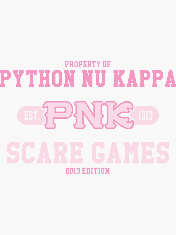 "Python Nu Kappa Scarer" Sticker for Sale by TheMysterySackk | Redbubble