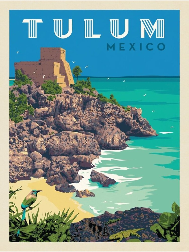 "Vintage Mexico Tulum " Sticker for Sale by Vintage-Travler | Redbubble