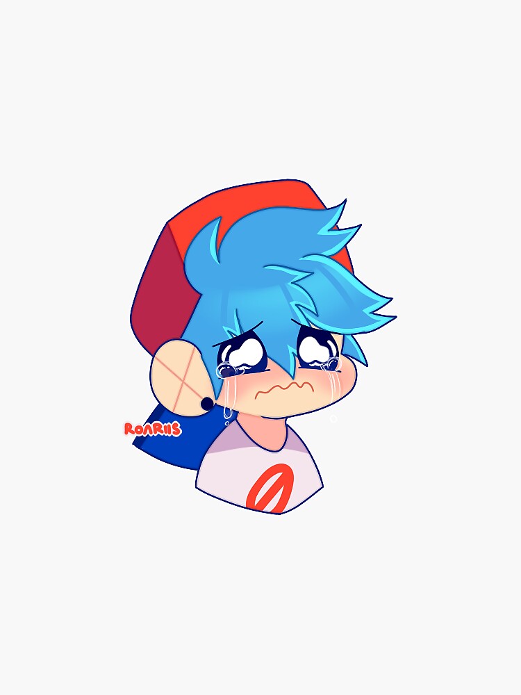 "Bf Cry" Sticker for Sale by Roarii | Redbubble