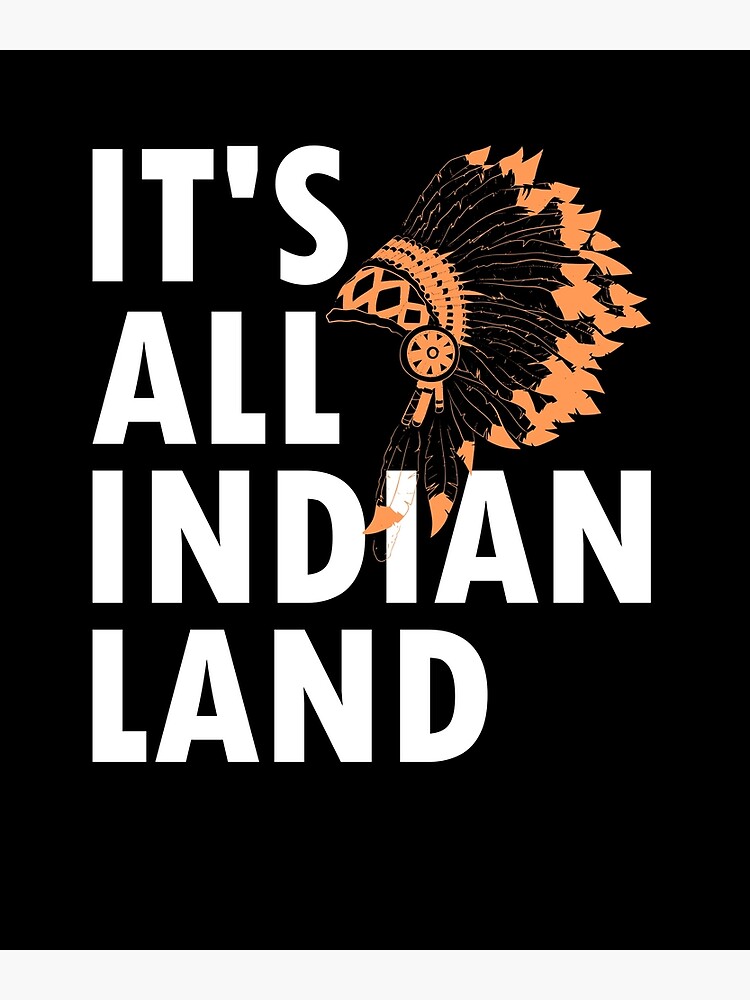"It's all Indian Land Native American Indigenous People" Poster for ...