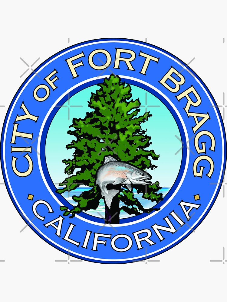 "Official seal of the City of Fort Bragg, California" Sticker for Sale ...