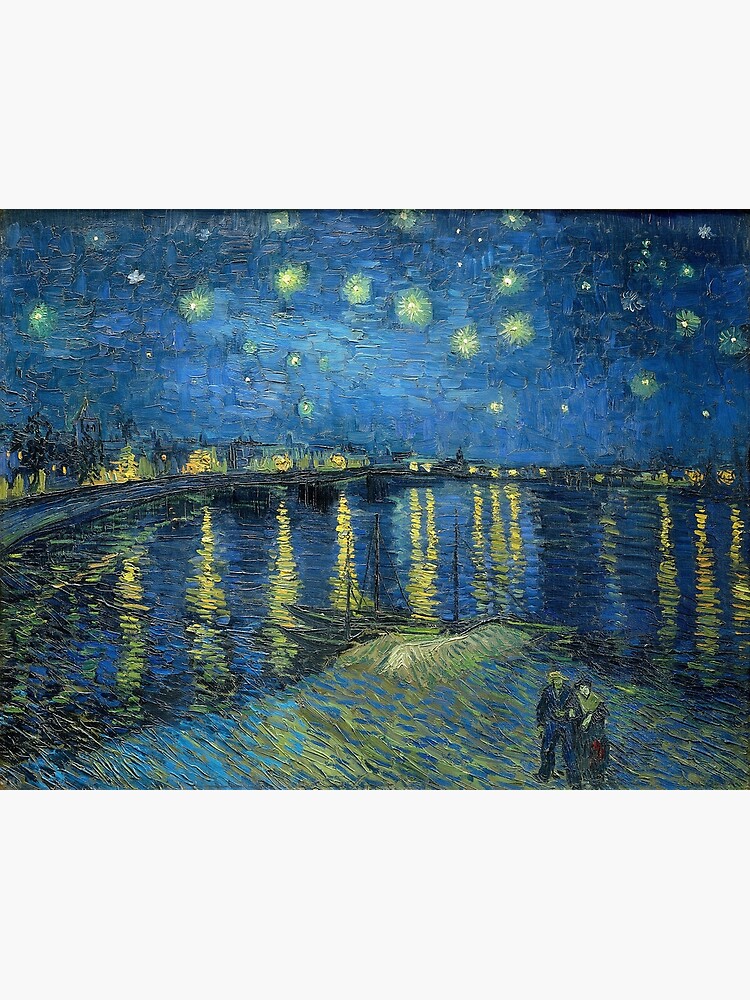 Poster « La nuit étoilée de Vincent van Gogh sur le Rhône (1888 ...