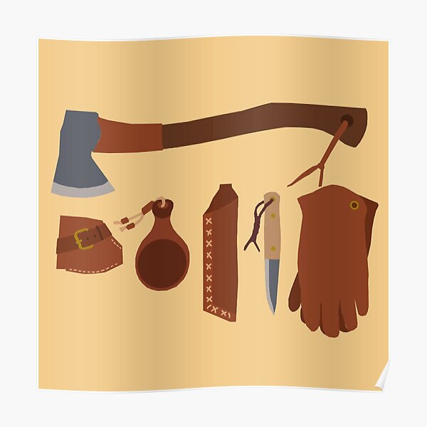 "Bushcraft Kit Survival Prepping Camping" Poster for Sale by GranPasso ...