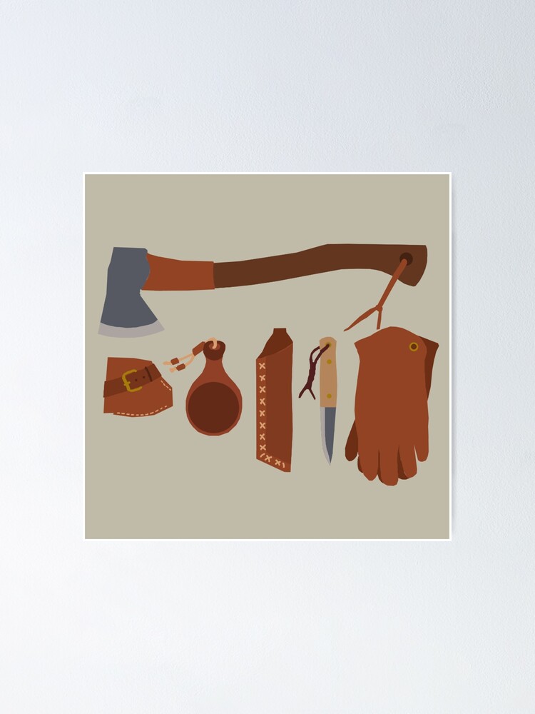 "Bushcraft Kit Survival Prepping Camping" Poster for Sale by GranPasso ...